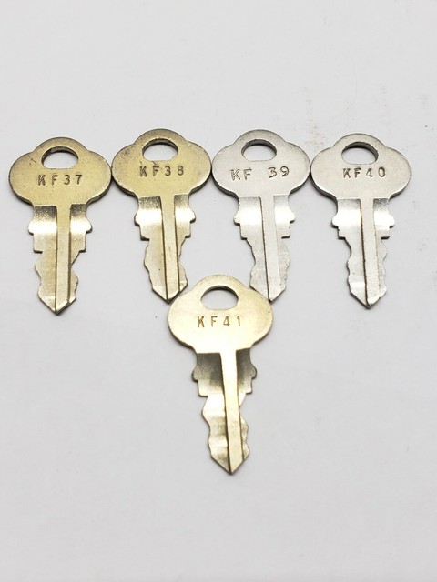 Chicago Lock Co original cut keys, KF, set of 5, motor, boat, vending ...