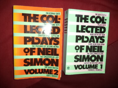 Simon, Neil. The Collected Plays of Neil Simon. 2 volumes. 1986. Two ...