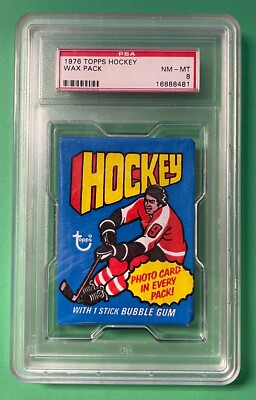 1976 TOPPS HOCKEY WAX PACK PSA 8 NM-MT SEALED UNOPENED | eBay