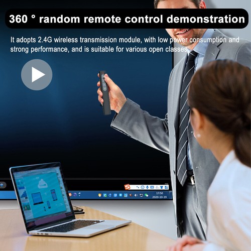 2.4GHz Powerpoint Pen Presentation Clicker Flip Pointer PPT Slide ...