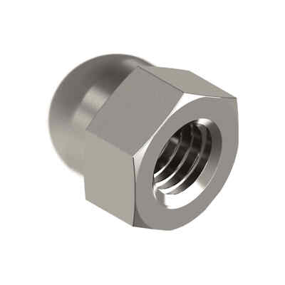 Hutmutter M8-06-Cr (DIN 1587) - Messing verchromt | eBay.de