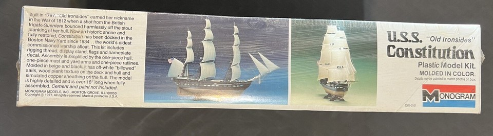 monogram model kits USS Constitition | eBay