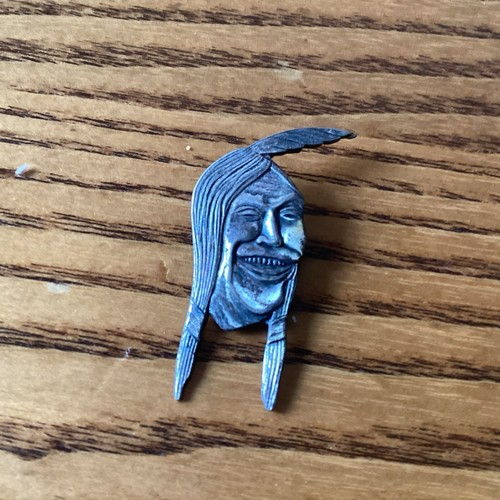 Laughing Indian Motorcycle Pin Badge Early VTG Original | eBay