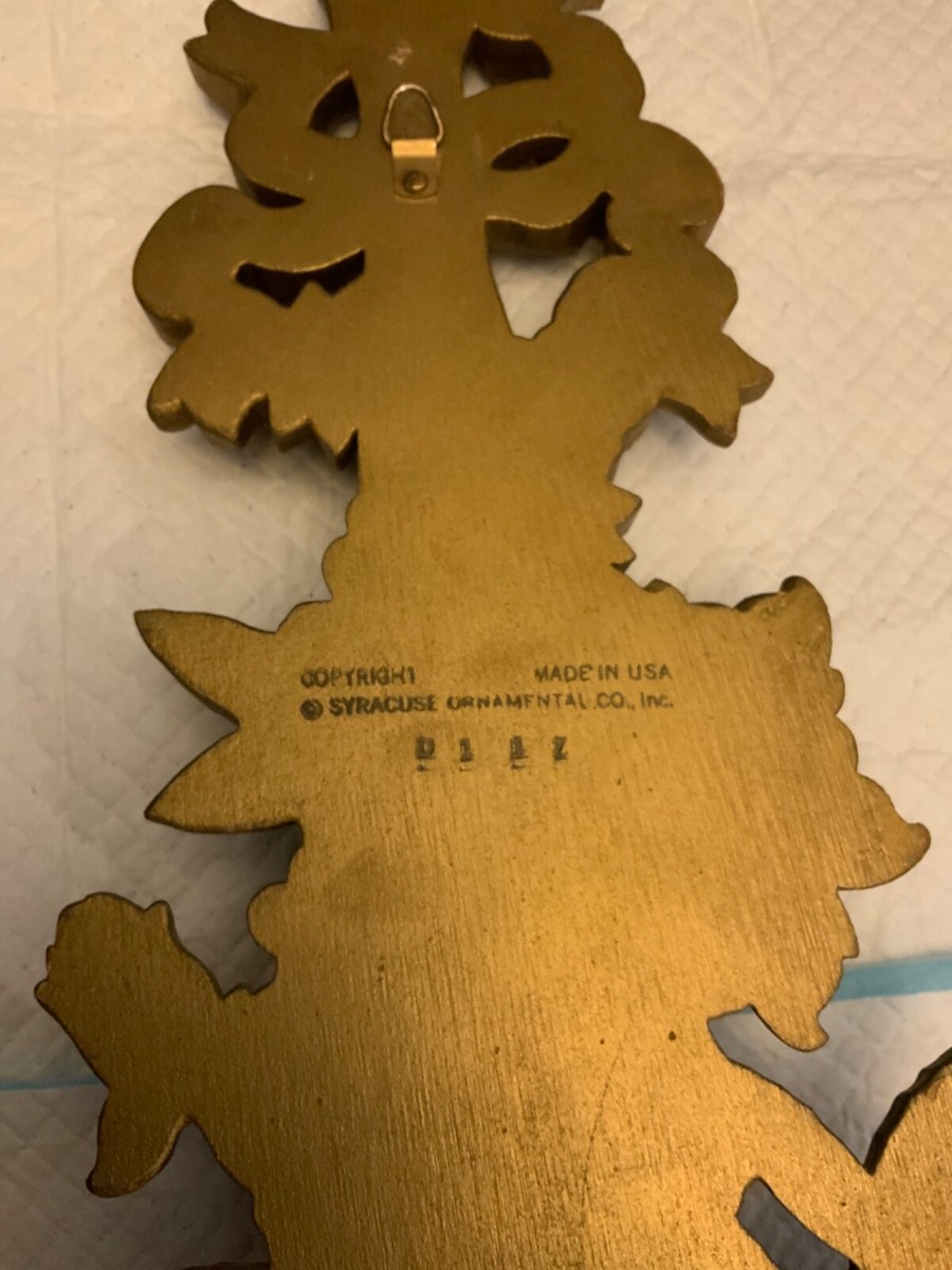 Syracuse Ornamental Clock Syroco Clocks Etsy