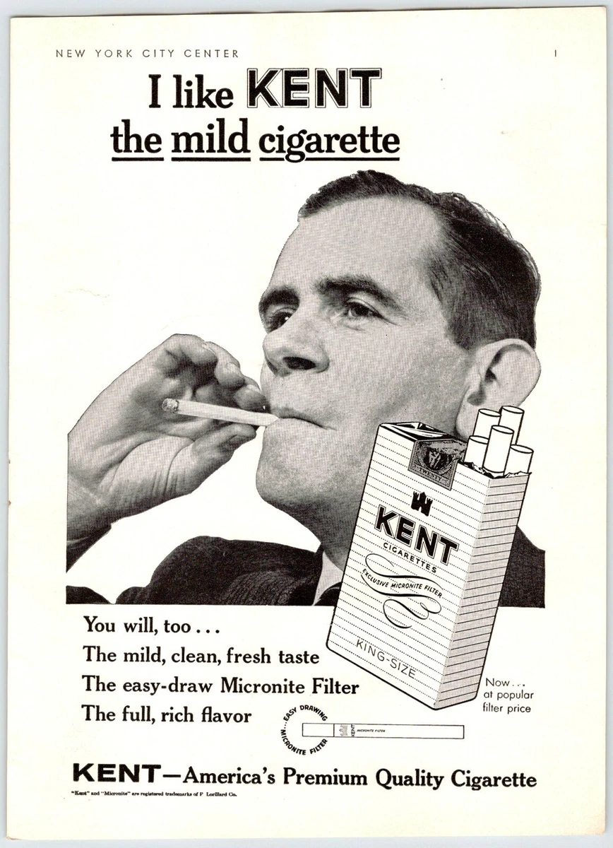 1950s Kent Cigarette Ads