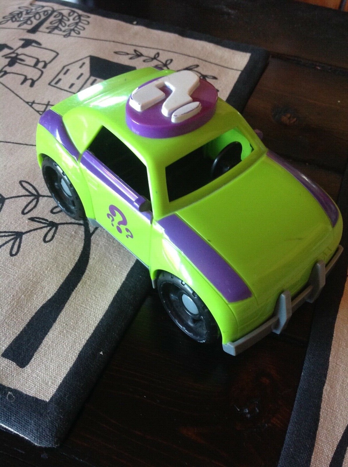 Fisher Price Imaginext Riddler DC Comics Green Purple Villain Car Toy ...