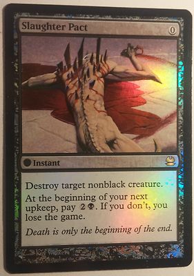 Pacte de Tuerie PREMIUM / FOIL Slaughter Pact - Modern Masters - Mtg ...