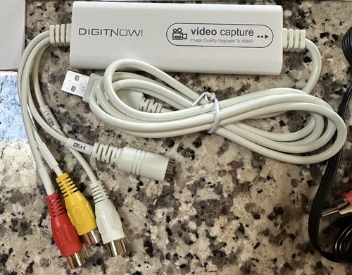 DigitNow! Analog Video Capture VHS Converter BR119-US-S - RCA TO USB 2. ...
