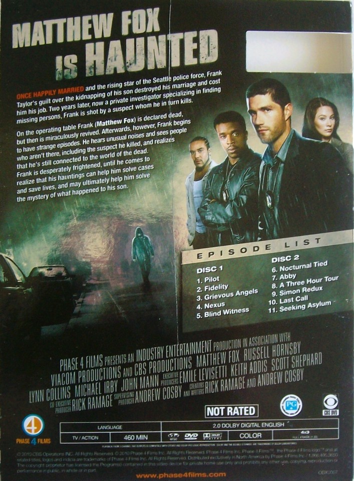 Haunted: The Complete Series (DVD, 2010, 2-Disc) Matthew Fox, Lynn ...