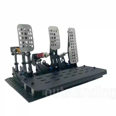 Racing Game Simulator Pedal Throttle+Brake+Clutch Set w/ Base Plate for ...