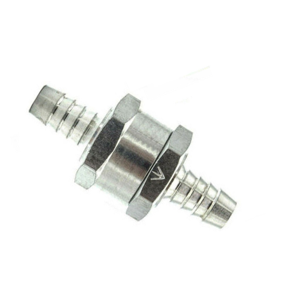 2X 10mm 3/8" Aluminium Fuel Line One Way Non Return Check Valve Petrol ...