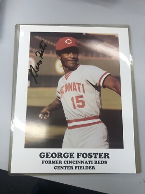 George Foster Cincinnati Reds 8X10 Autographed Picture | eBay