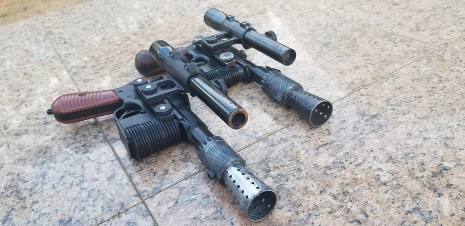 Han Solo DL44 1:1 3D Printed Parts Kit & Build Guide! Airsoft & Denix ...