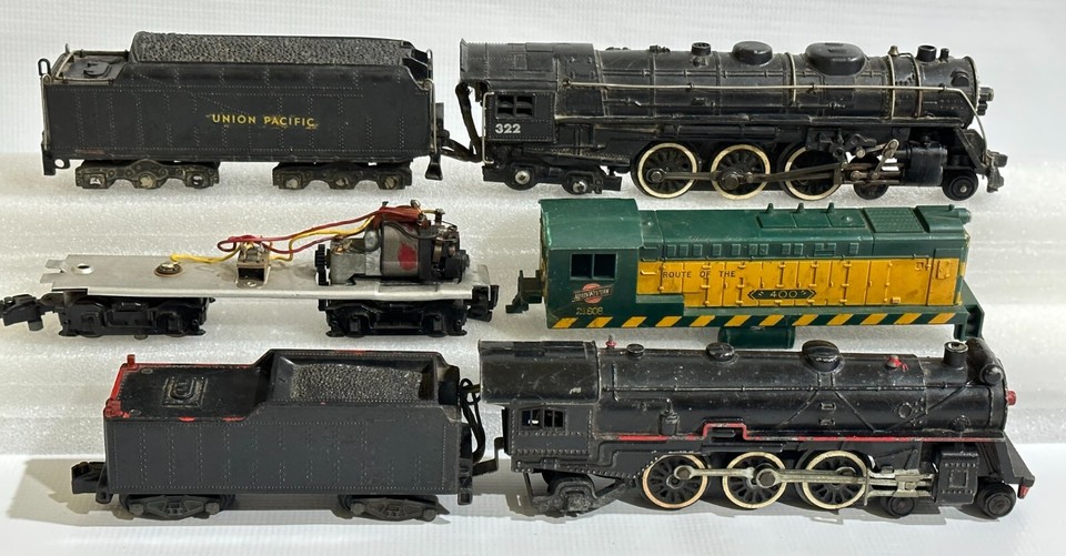 AMERICAN FLYER 322 UP HUDSON 21806 NW2 293 LOCOMOTIVES FOR PARTS ...