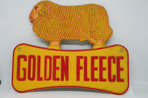 Golden Fleece Ram Cast Iron Sign Plaque Ram Sheep Retro - Man Cave Pub ...