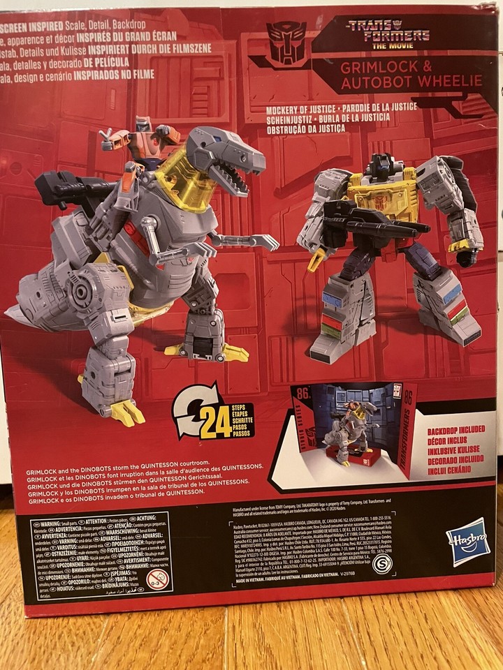 TRANSFORMERS THE MOVIE STUDIO SERIES 86 06 GRIMLOCK & AUTOBOT WHEELIE ...