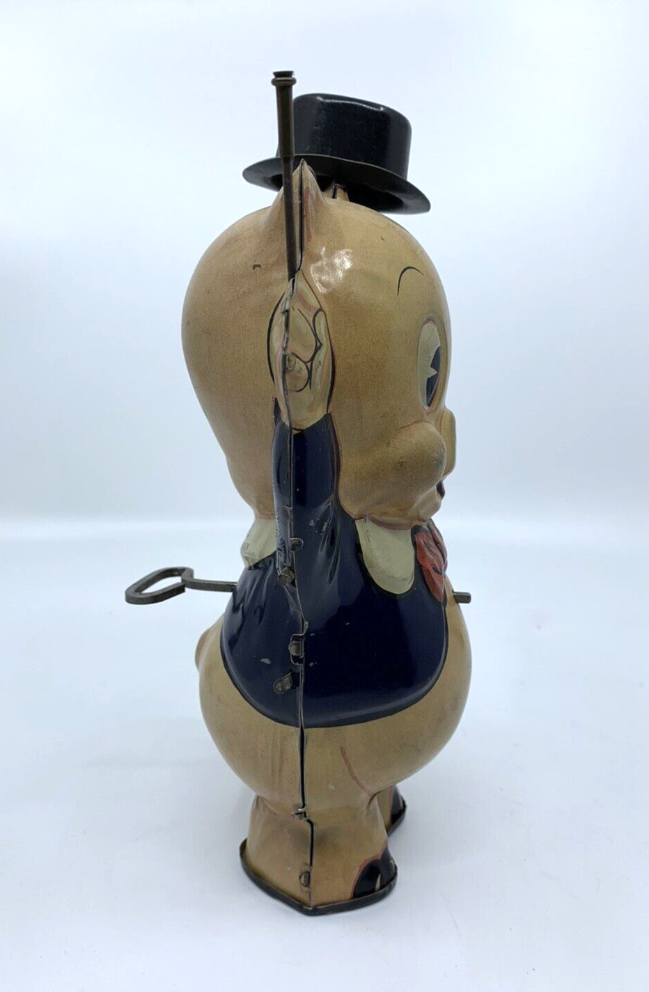 Antique 1939 Rare Porky Pig Wind Up Toy Marx Co. Leon Schlesinger With ...
