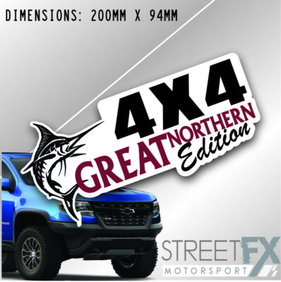Great Northern Edition 4x4 Sticker Decal | eBay Australia