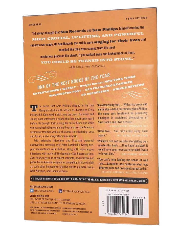 Sam Phillips Book / Peter Guralnick / Sun Studio / Elvis Related ...