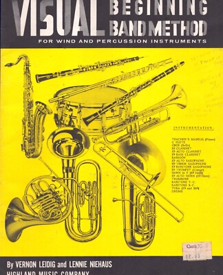 1964 Vintage Visual Beginning Band Method Wind Percussion Instruments ...