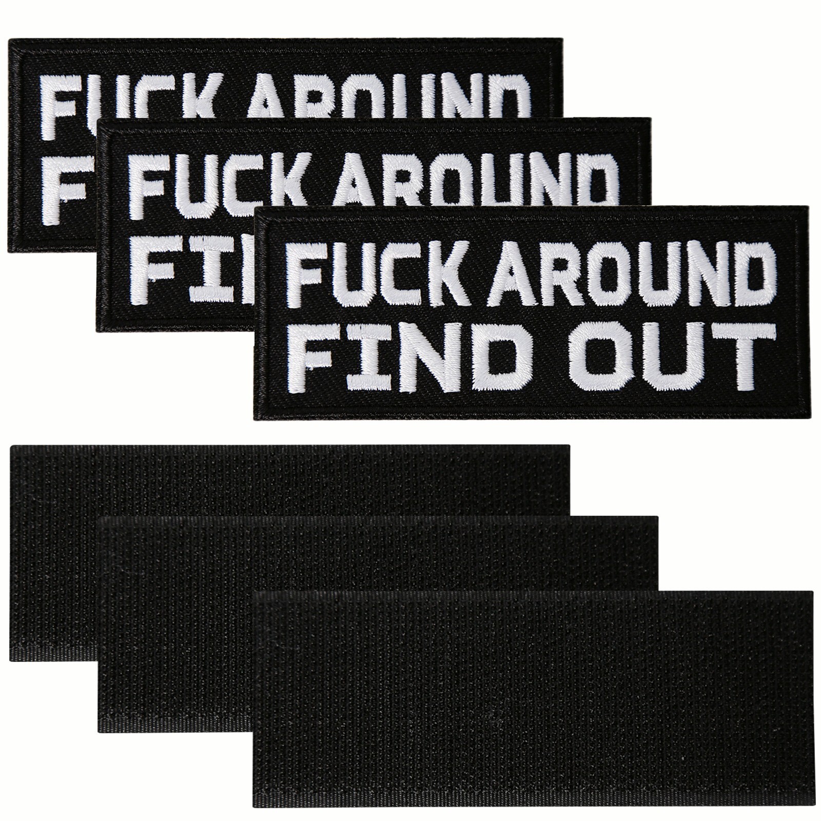 3Pcs Embroidered FAFO Patch—Fu*k Around Find Out Patch with Hook Loop ...