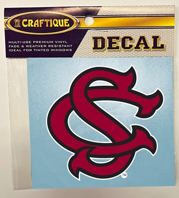 South Carolina Gamecocks INTERLOCKED SC Logo Vinyl Decal Sticker ...