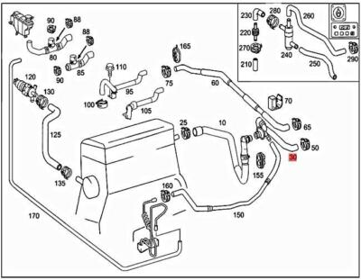 Genuine MERCEDES A209 C209 CL203 S203 W203 C-CLASS W203 Hose ...