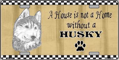 Pencil Sketch Husky Metal Novelty License Plate Tag LP1721 | eBay