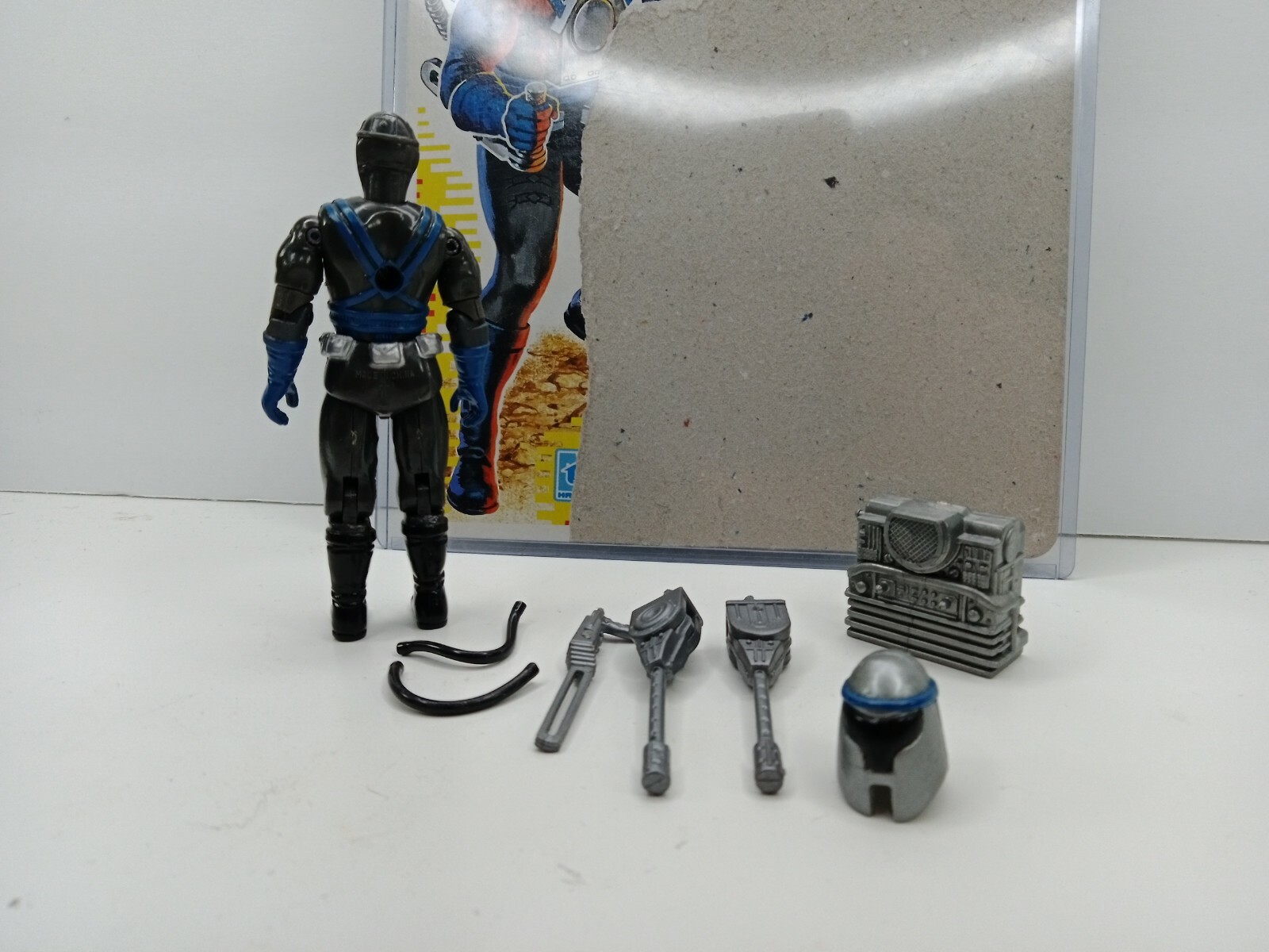 1990 Hasbro GI Joe Laser Viper Cobra Figure COMPLETE with Full Cardback ...