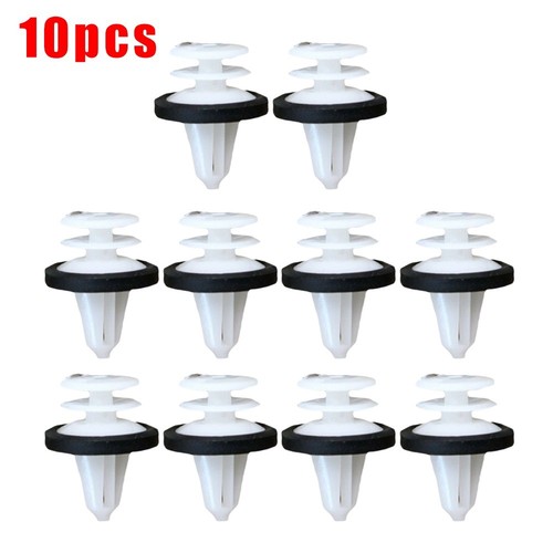 Rivets Plastic White Door Trim Panel Clips With Sealer For Ford 10pcs ...