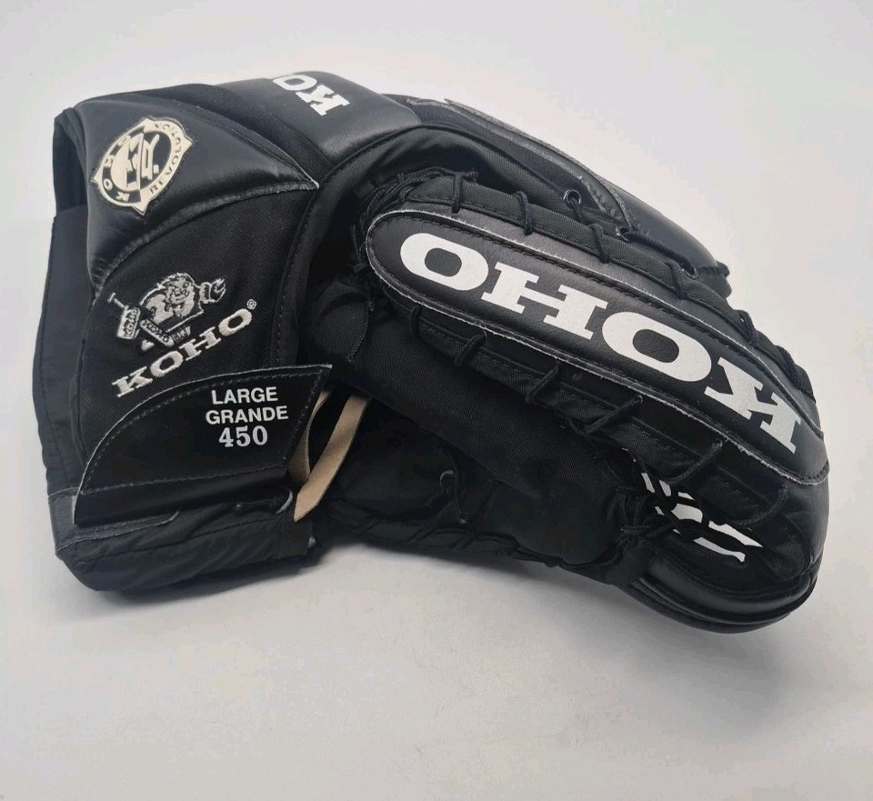 Koho Revolution Ice Hockey Goalie Pair L Glove And R Blocker Set Large ...
