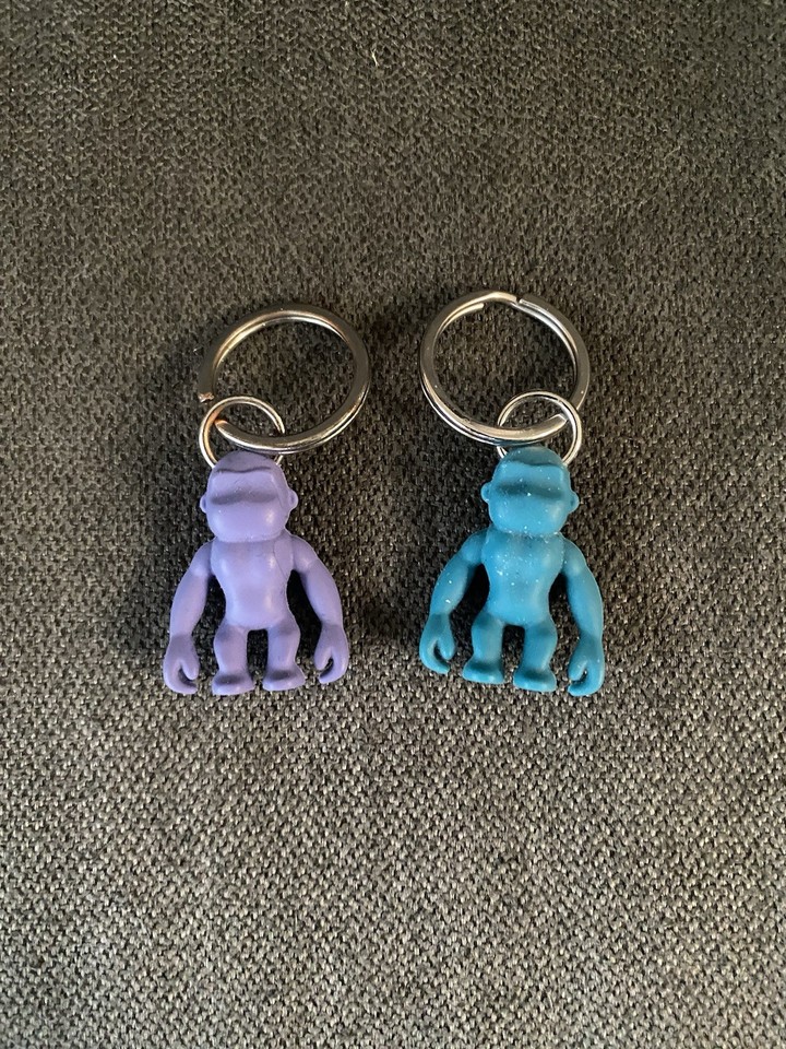 KIPLING Rubber Monkey Lot Of 2 Keychain Keyring Bag Charm Apes | eBay UK