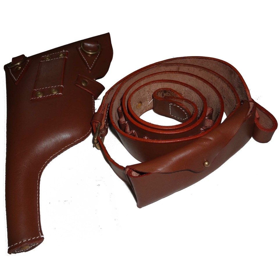 German Mauser C96 Bolo M1921 Leather Pistol Holster & Bandolier Belt M ...