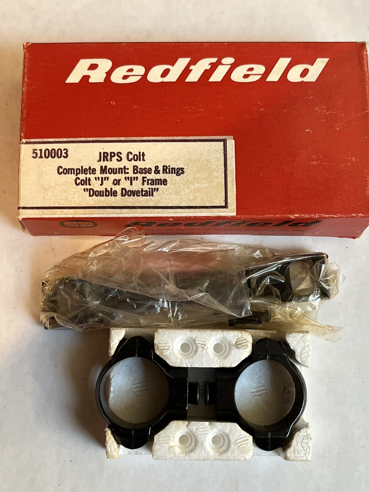 Vintage Redfield 1” scope mount rings and base for Colt J or I Frame ...