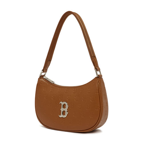 MLB Monogram Embo Boston Red Sox Hobo Bag Hand Bag MLB Logo Shoulder ...