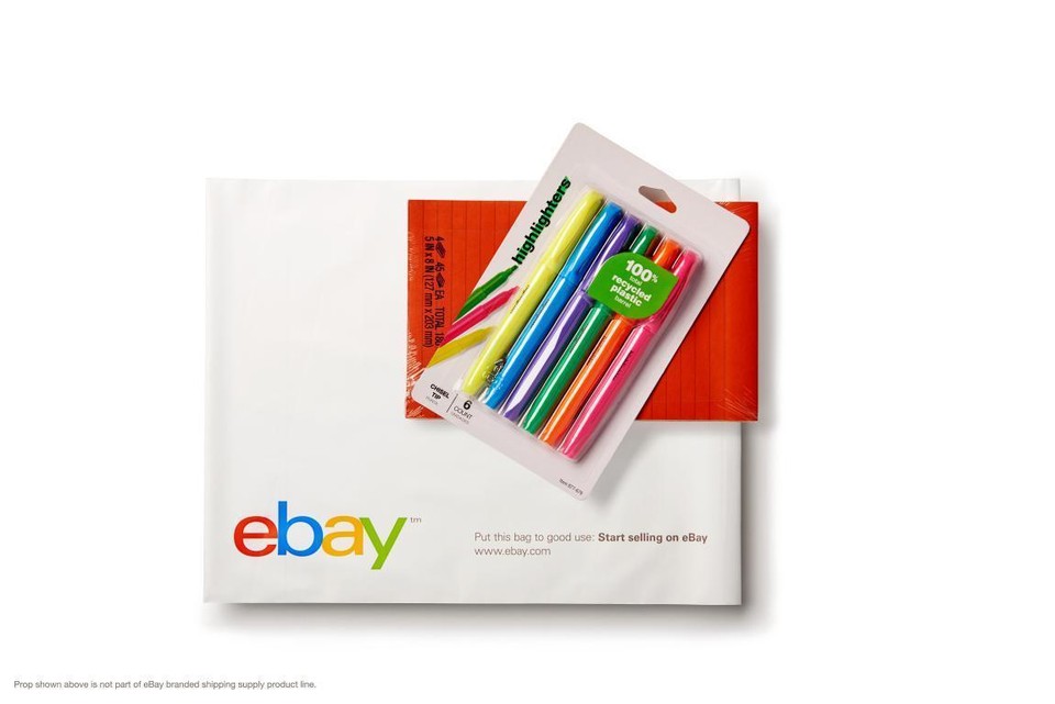 Lot 100 50 eBay Branded Shipping Poly-mailer jacket Envelopes 12"x 15 ...