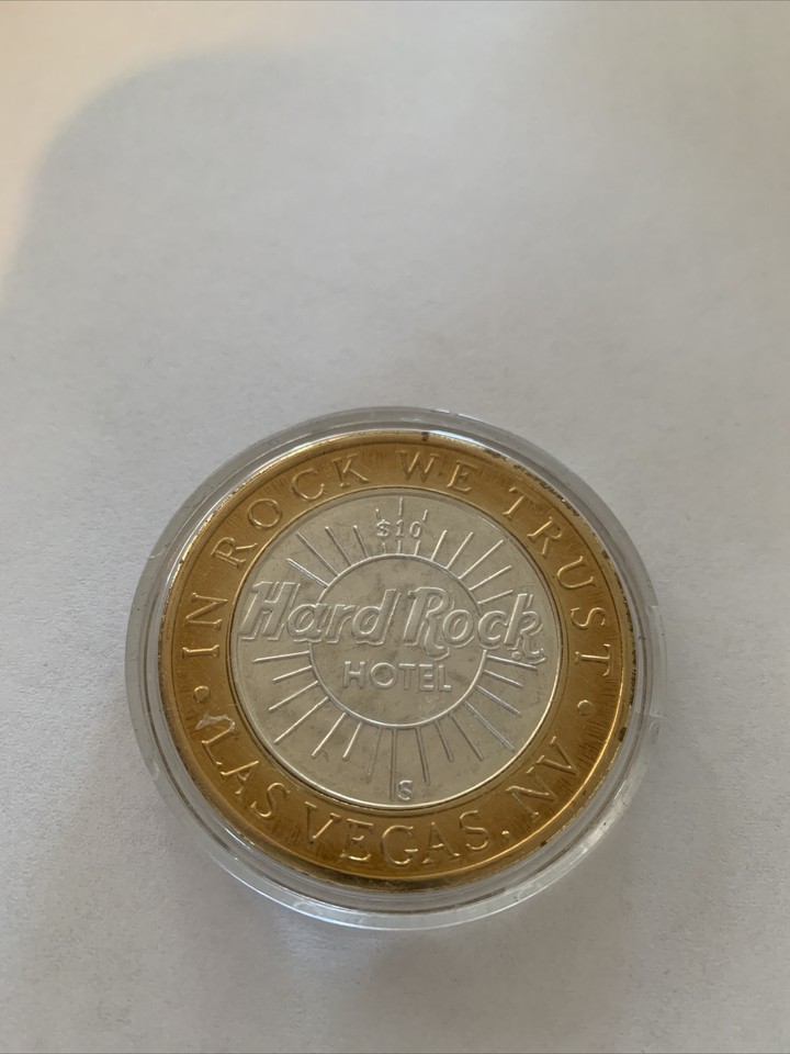 LIMITED EDITION Ten Dollar Gaming Token "Sports Delux Lounge" Hard Rock ...