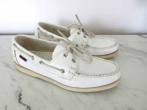 Sebago Docksiders, White Slip-On Boat Loafer, Men’s 10 US Shoe | eBay