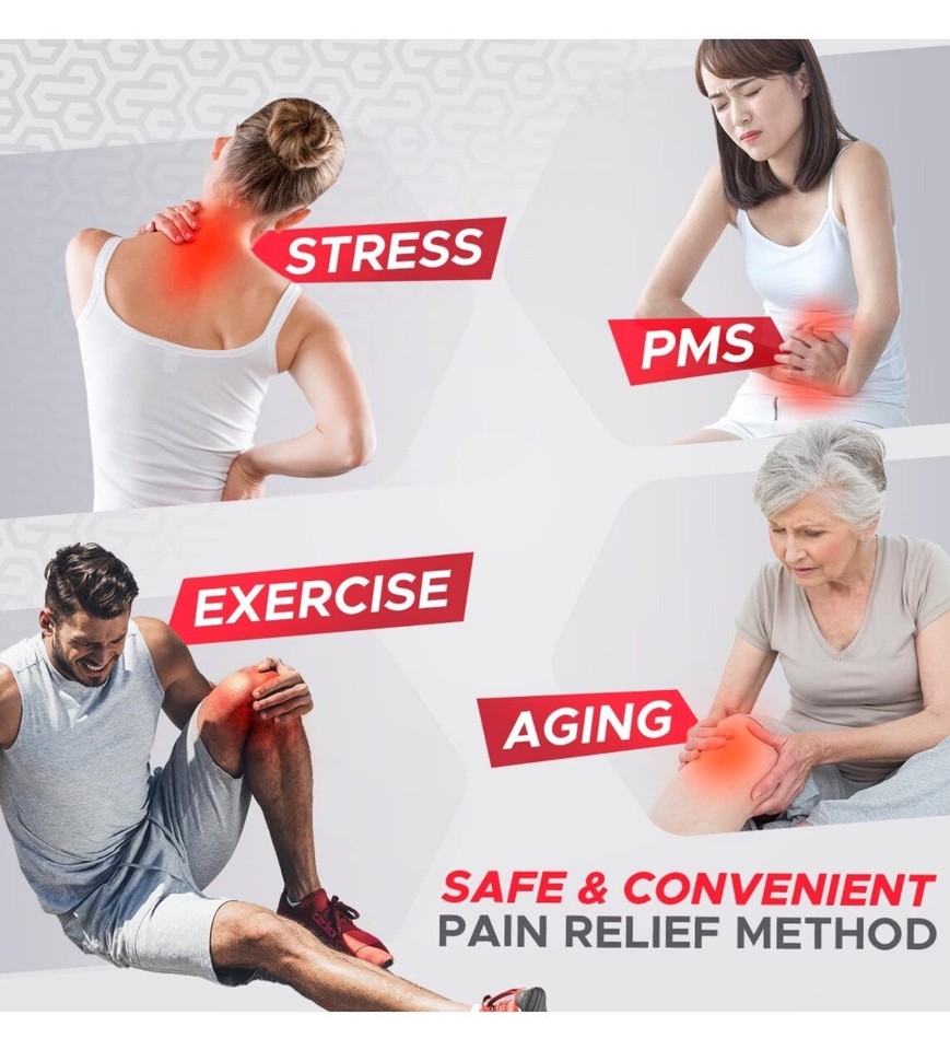 Unit Muscle Stimulator, Electronic PMS Pulse Massager Machine for Shock ...