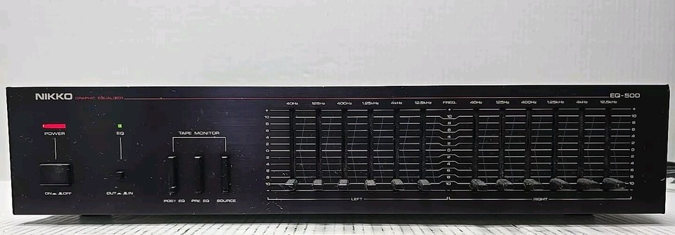 Vintage Nikko Graphic Equalizer Model EQ-500 Component Stereo System | eBay