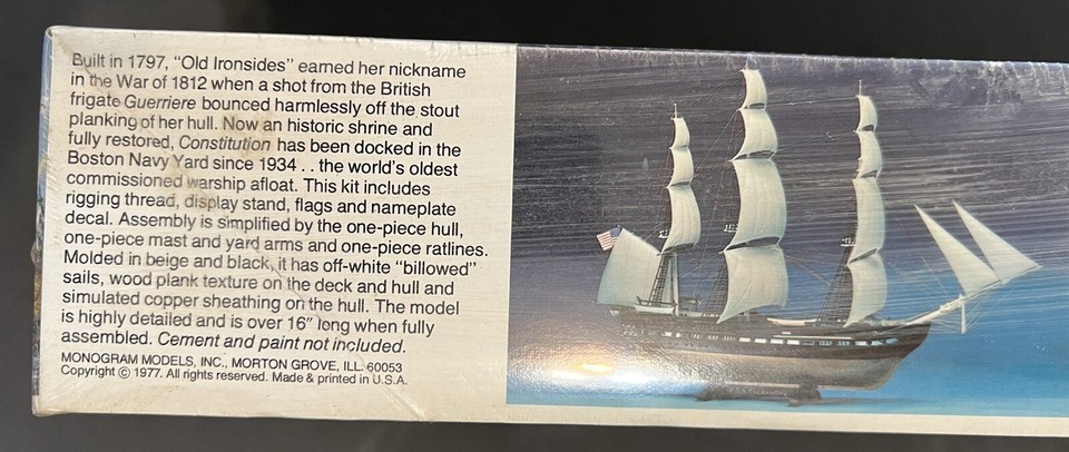 monogram model kits USS Constitition | eBay