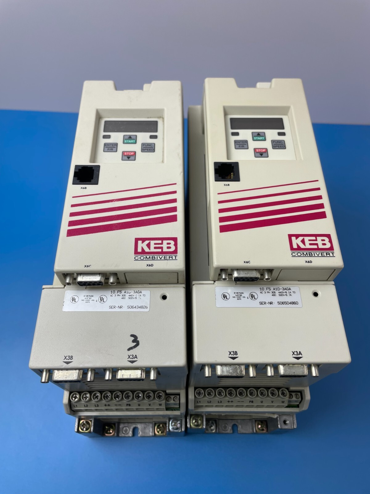 One Used&Tested KEB Inverter 10F5A1D-3AGA 3PH 305-500V AC 4.0KVA/2.2KW ...