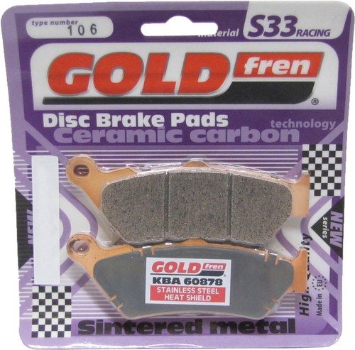 Goldfren S33 Brake Pads Rear For Bmw R1250 GS Rallye TE Discfixed ...