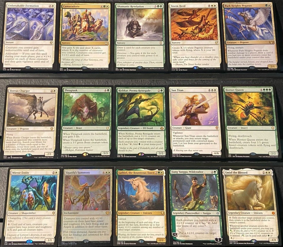 ***Custom Commander Deck*** Emiel the Blessed - Unicorn Tribal - EDH ...