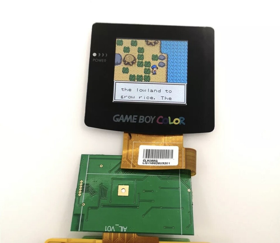 Nintendo Game Boy Color GBC Backlight LCD Screen Mod Kit Glass Screen ...