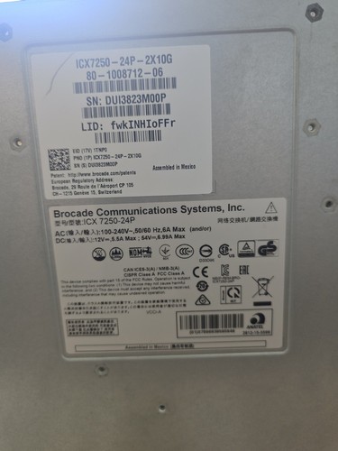 Brocade ICX7250-24P-2X10G 24-Port Managed Switch | eBay