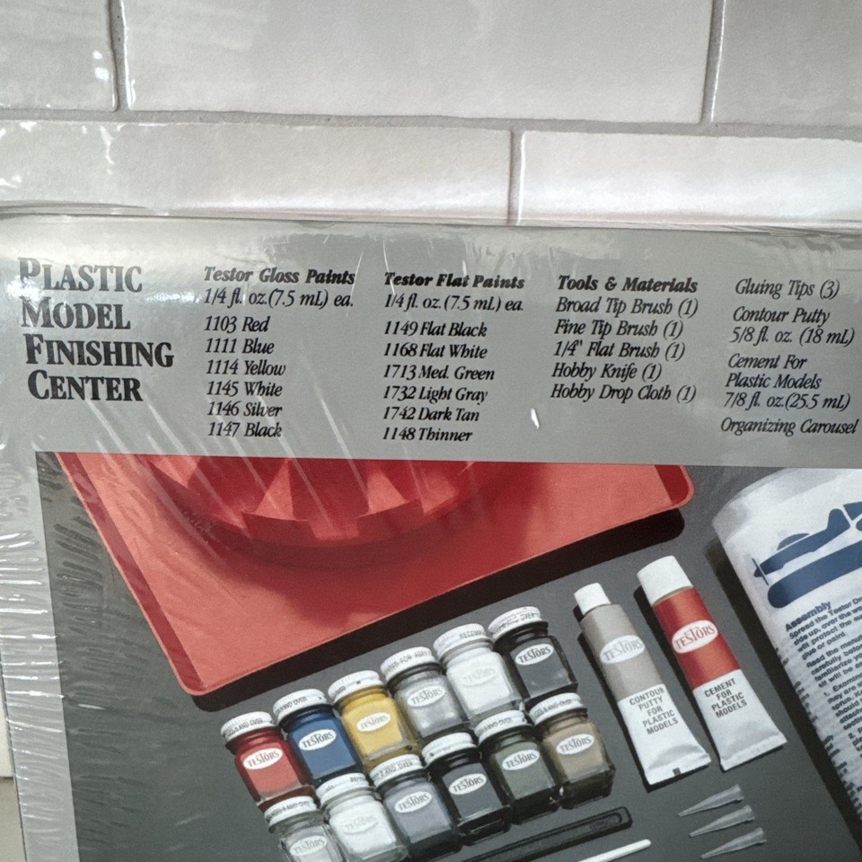 Testors Plastic Model Finishing Center Kit 9172 1990. Rare Sealed. Made ...