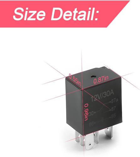5 Pin 12V 30A Relay Multi-Purpose Automotive Relay Heavy Duty Standard ...