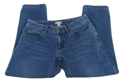 J. Jill Low-Rise Cropped-Leg Women's Size 0P Blue Cotton Denim Jeans | eBay