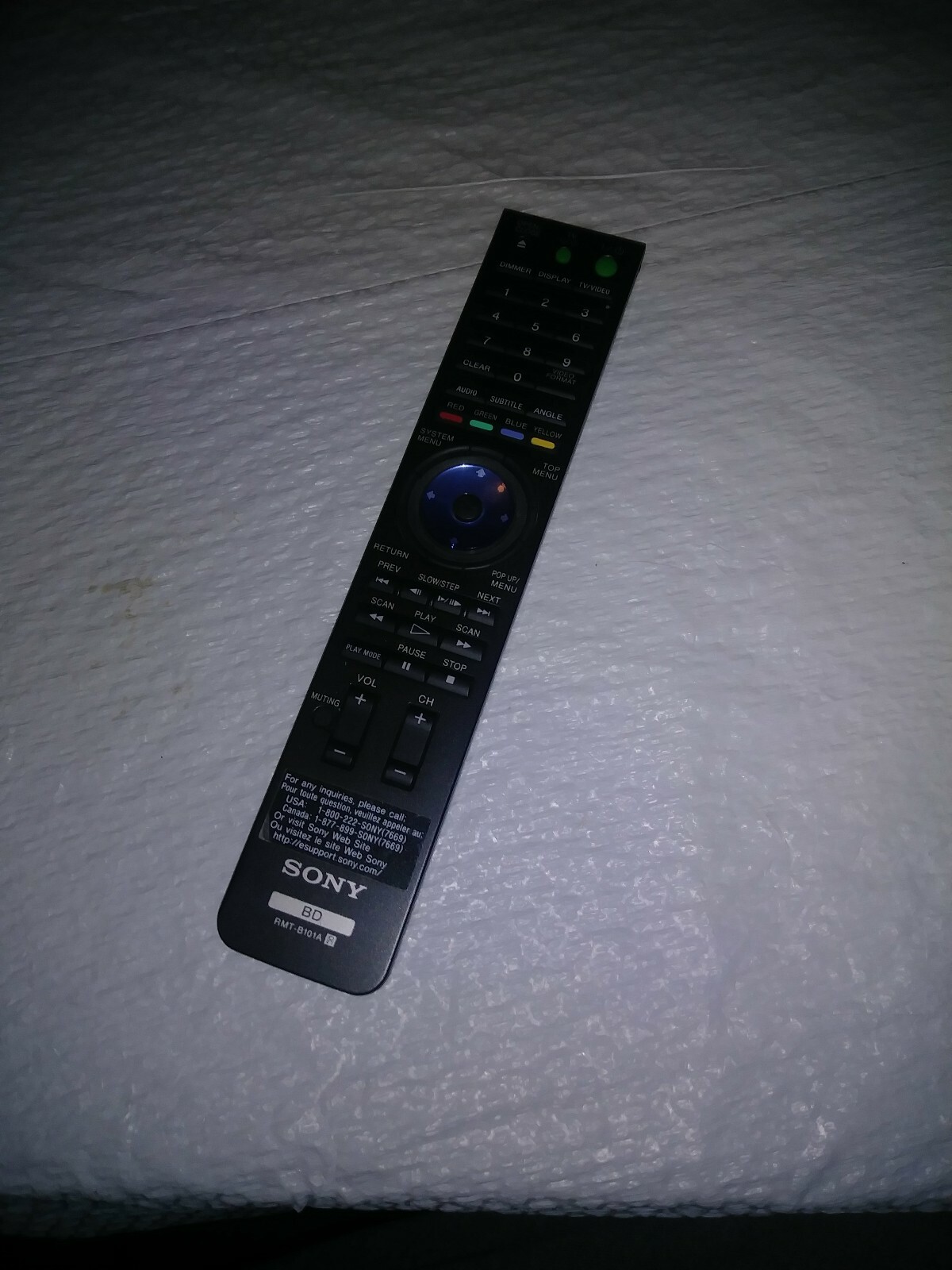 Fast shipping!🇺🇸 SONY BD RMT-B101A Remote Control Unit OEM TV DvD ...